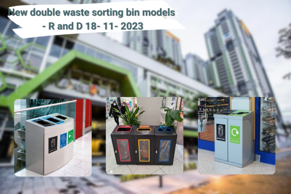 New double waste sorting bin models - R and D 23 - 11- 2023 | VietClean